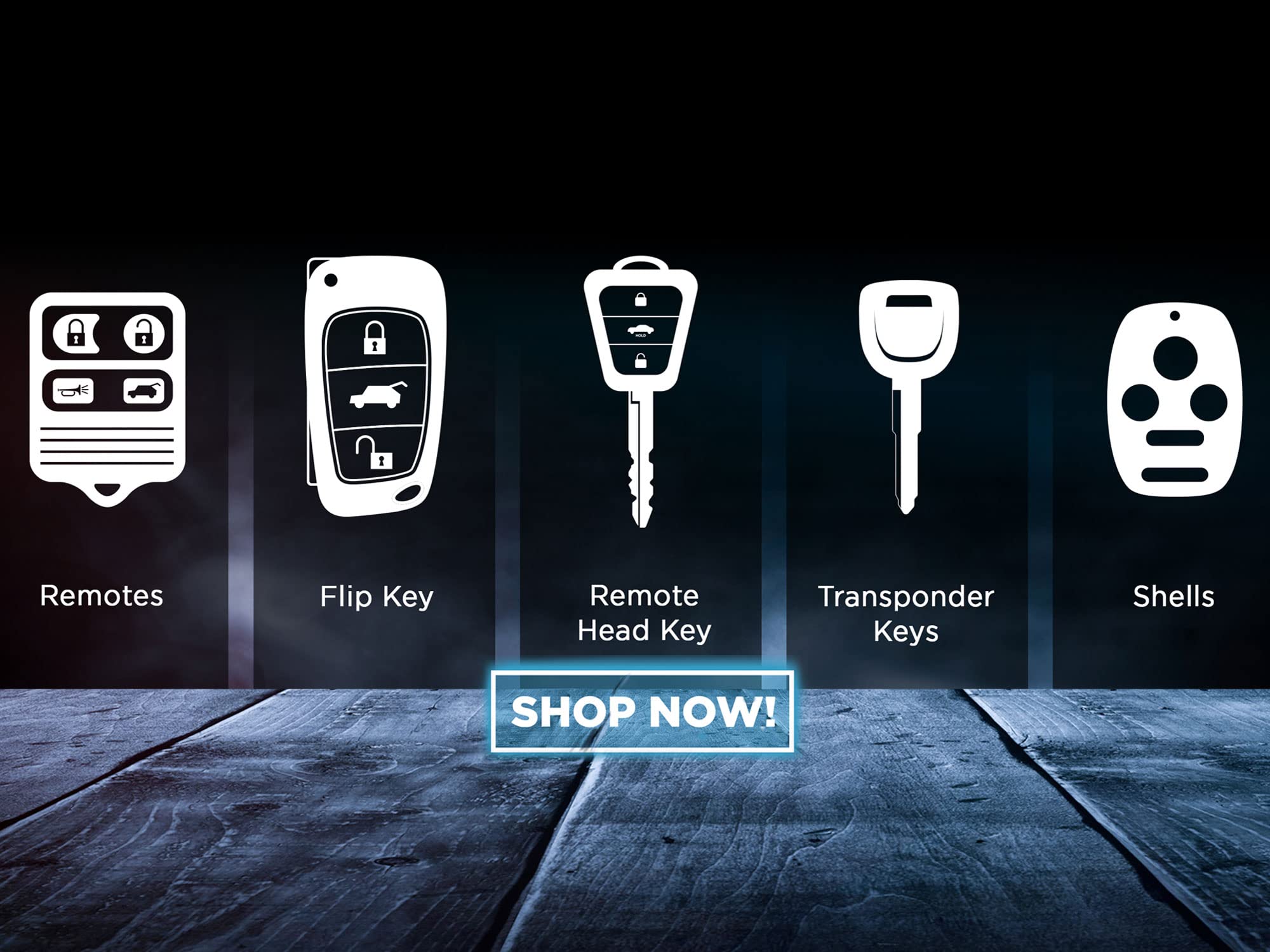 KeylessOption Keyless Entry Remote Key Blade Fob Shell Case Cover Button Pad Housing Repair for Honda Pilot Civic Accord CR-V (Screwdriver Included)