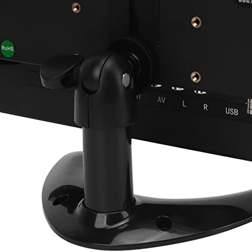 VGA AV BNC Monitor Input USB DC, HD LED Monitor Clear Picture Dual Speakers 100β240V with Remote Control for Laptops (US Plug)