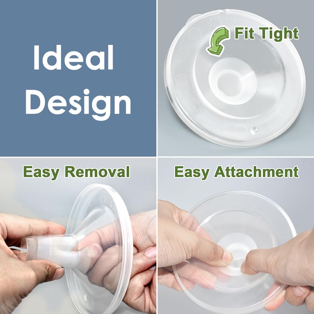 Maymom Flange Inserts 10mm (Long) Compatible with Medela 24mm PersonalFit Shield, Spectra 24mm, Freemie 25mm Cup, Willow 24 mm Cup, Compatible with Momcozy Wearable 24mm Cup (S9, S10, S12); 2pc/pk