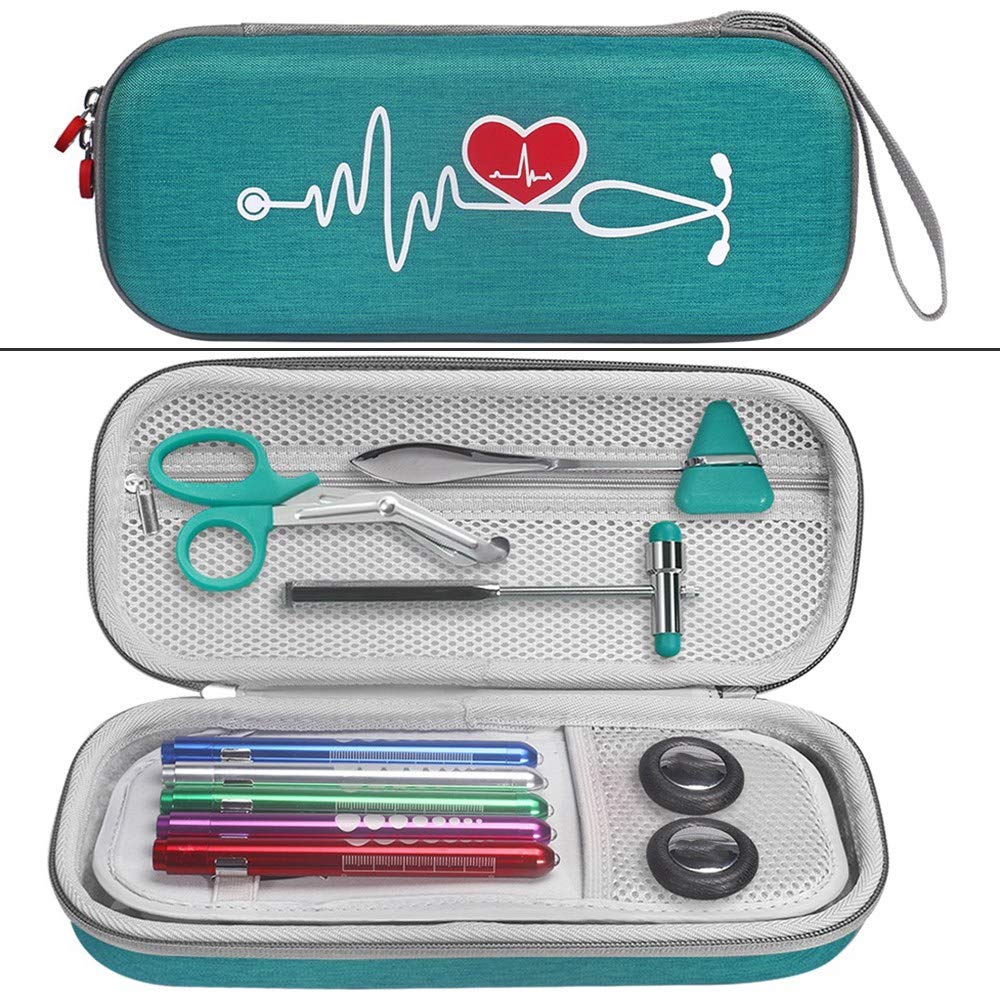 Trjgtas Storage Bag Carrying Case for Classic Iii Stethoscope Pouch Sleeve Box Protection Case(Green)