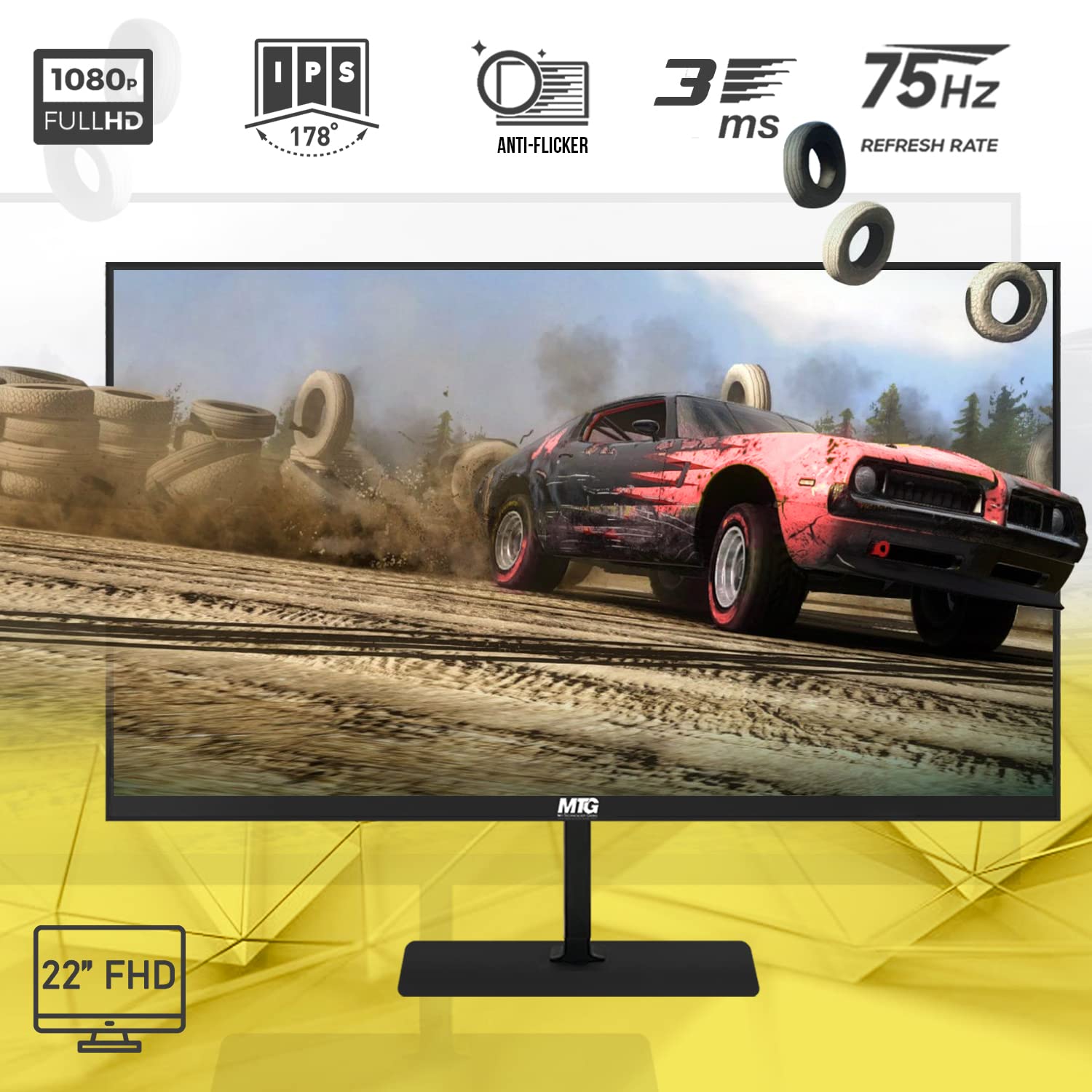 TechMagnet Computer Desktop PC, Intel Core i5 8th Gen, Heera, 8GB Ram, 512GB SSD, MTG New 22 Inch Dual Monitor, MTG Wireless Keyboard Mouse, RGB Speaker, Webcam, Win 11 Home (Renewed)