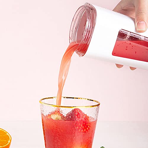 SDFGH Portable Blender for Handmade Fruit or Vegetable Smoothie Mini Juicer with USB Rechargeable for Outdoor Travel