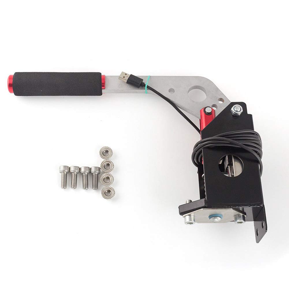 KOET Game Handbrake, Racing Games USB Handbrake for SIM Racing Games G25 G29 T500, Universal Horizontal Drift Rally Racing Handbrake for PC/Windows