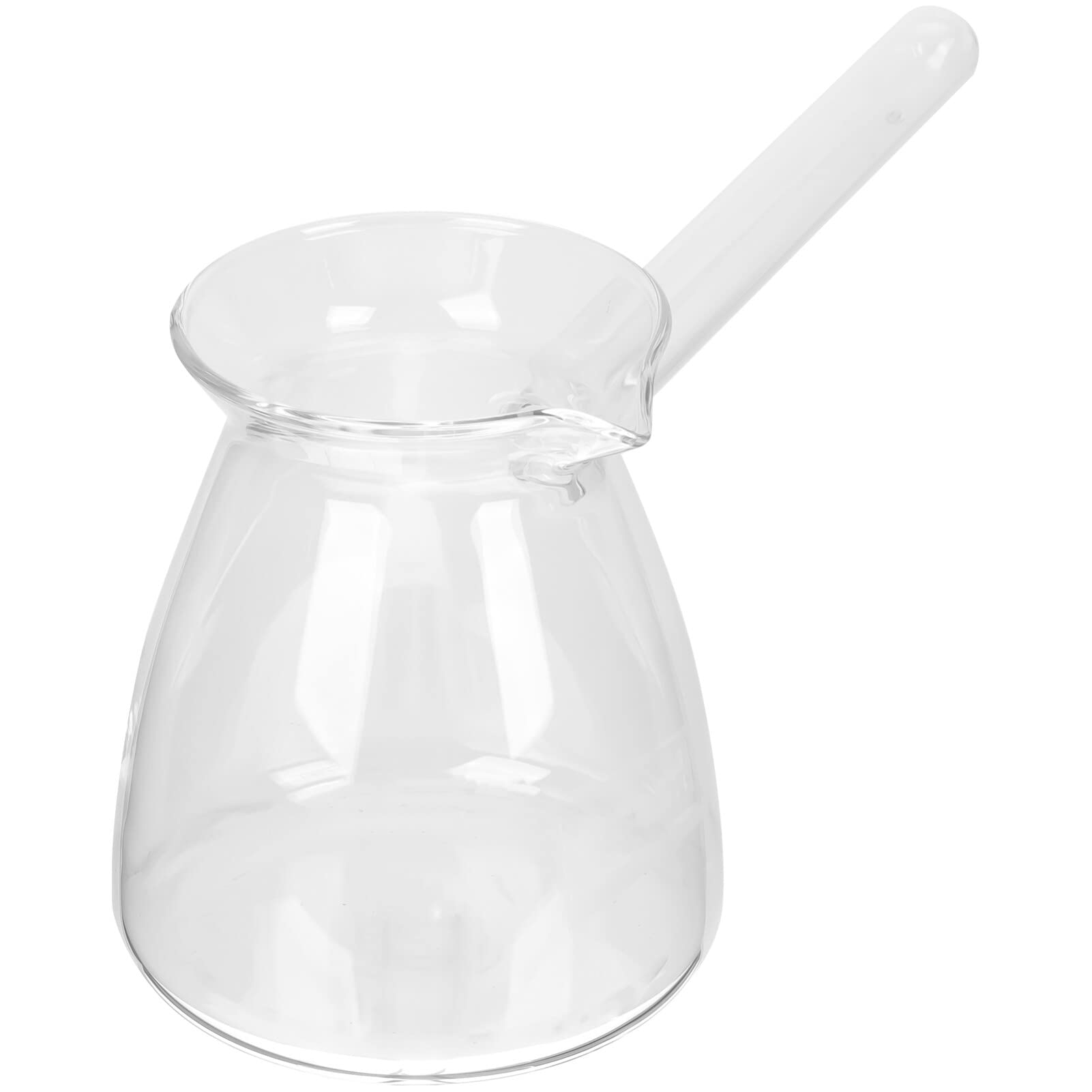 Operitacx 1pc Side Handle Coffee Maker Organic Coffee Decaf Espresso Ground Chocolate Heater Butter Melt Pot Coffee Pot Blueberries Organic Pans Boiler Household Pot Glass Arab Milk Foam Cup