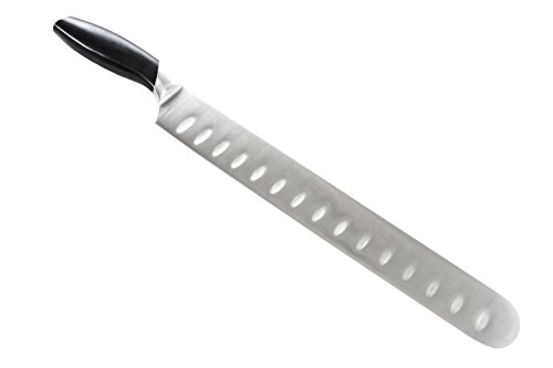 Mundial Titan 3427-11GE 11" Hollow Granton Edge Slicing Knife, Black Handle with Plastic Protective Sheath