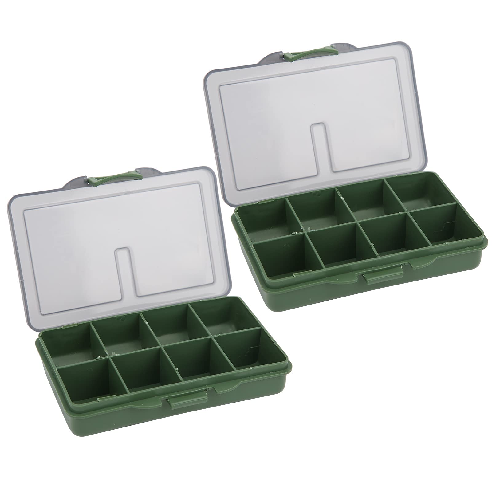 Mini Storage Box for Fishing, Easy Carry Tackle Storage Box Convenient Use 4.1x2.8x1.0 in for Organizing Fishing Accessories(8 cells)