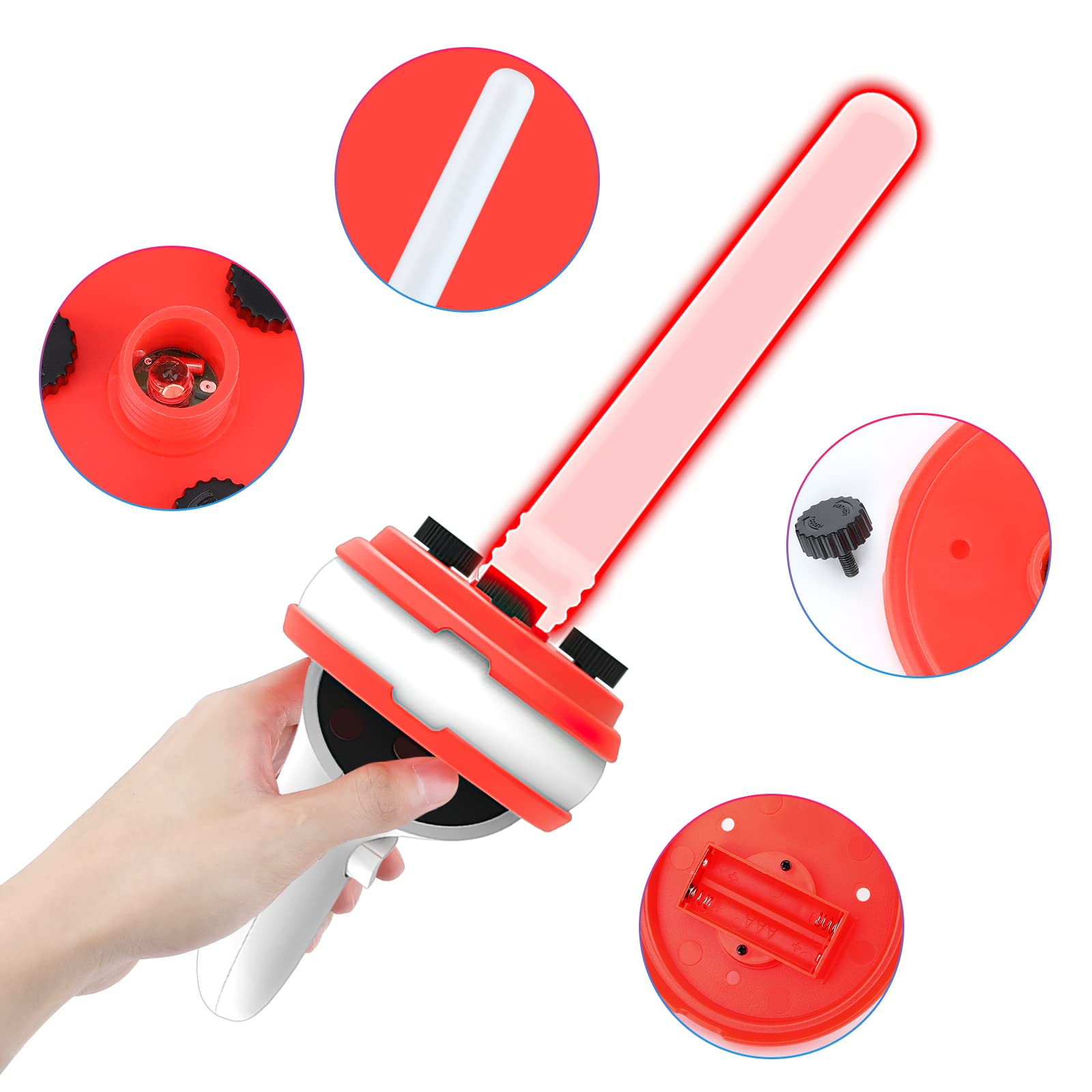 Number-one VR Game Lightsabers for Quest 2 Controllers, Quest 2 Accessories Beat Saber Games Accessories Enhanced Beat Saber Gaming Experience