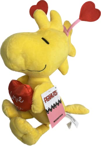 Peanuts Valentine’s Large Plush Woodstock, Kids Toys for Ages 3 Up by Just Play