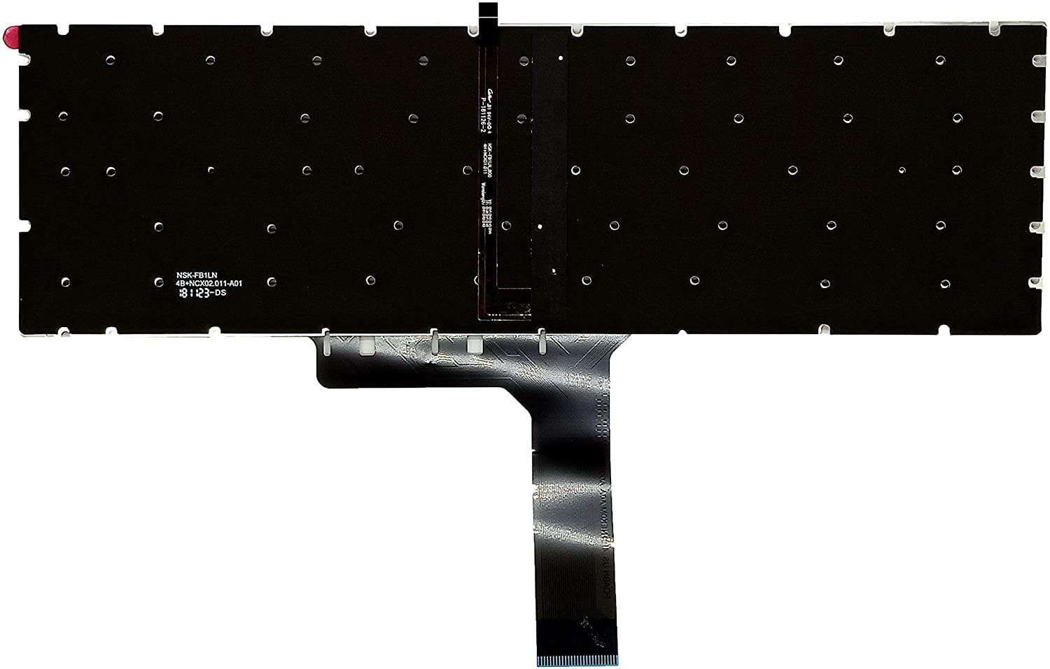 Replacement Keyboard for MSI GS75 GP75 GE75 GF75 GL65 GL75 GS63 GS63VR GE63 GL62 GL63 GE72 GL72 GP72 GT72 GE73 GE73VR Series Keyboard with Backlit Red Frame US Layout
