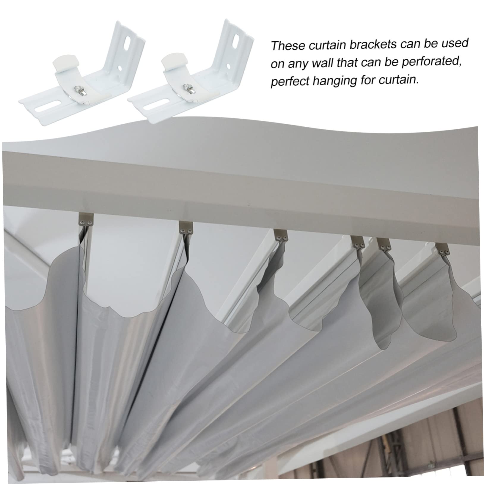 IMIKEYA 12 Pcs Bracket Blind Fixer Track Window Hardware Horizontal Blinds Wand Hook Venetian Blind Tilt Hook Vertical Blind Repair Window Covers for Home Iron Curtain White Repair Parts