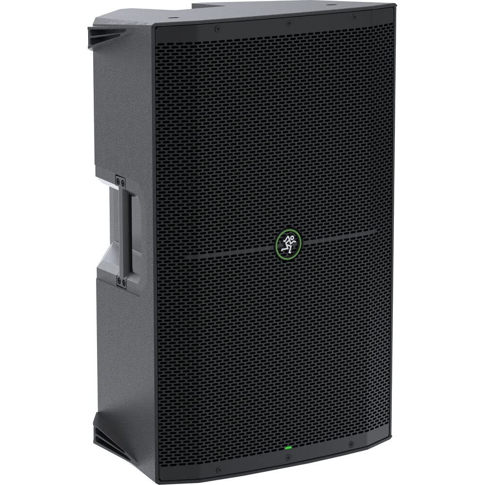 Mackie Thump215XT 1400W 15" Powered PA Loudspeaker System with DSP and Bluetooth (Pair) Bundle with Auray SS-47S-PB Steel Speaker Stands, Carrying Case, and 2X XLR-XLR Cable