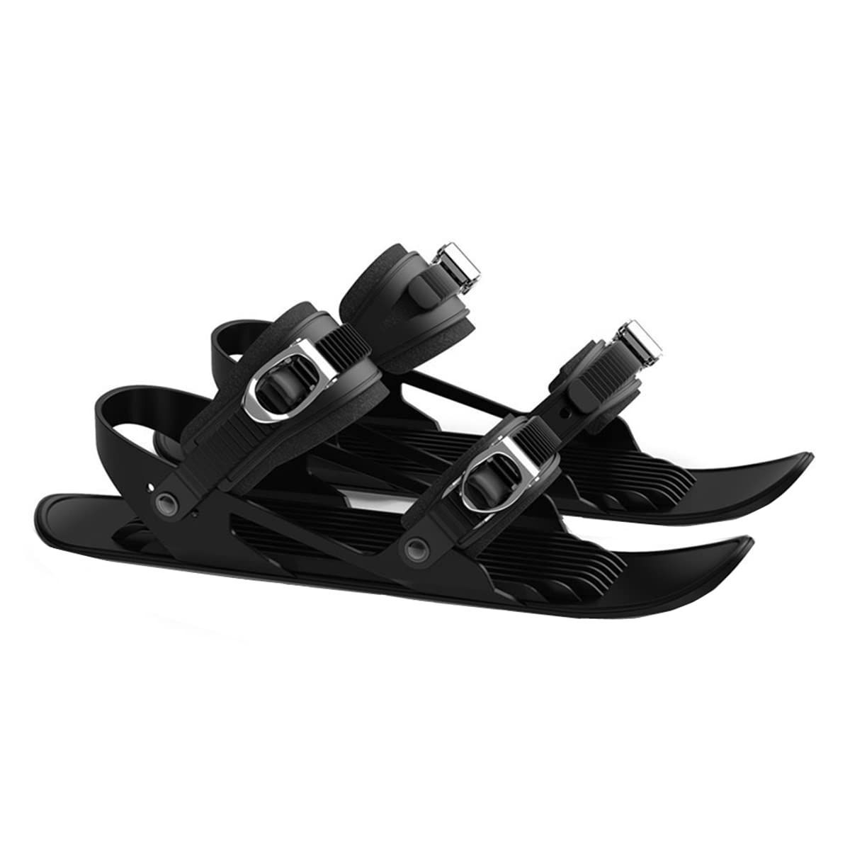 Mini Ski Shoes,Portable Ski Skates,,Adjustable Outdoor Skiing Winter Sports Equipment,Winter Ski Shoes Men's and Women's Snowboards.Suitable for Snow Parks, Hiking Trails, Outdoor Skiing,Black