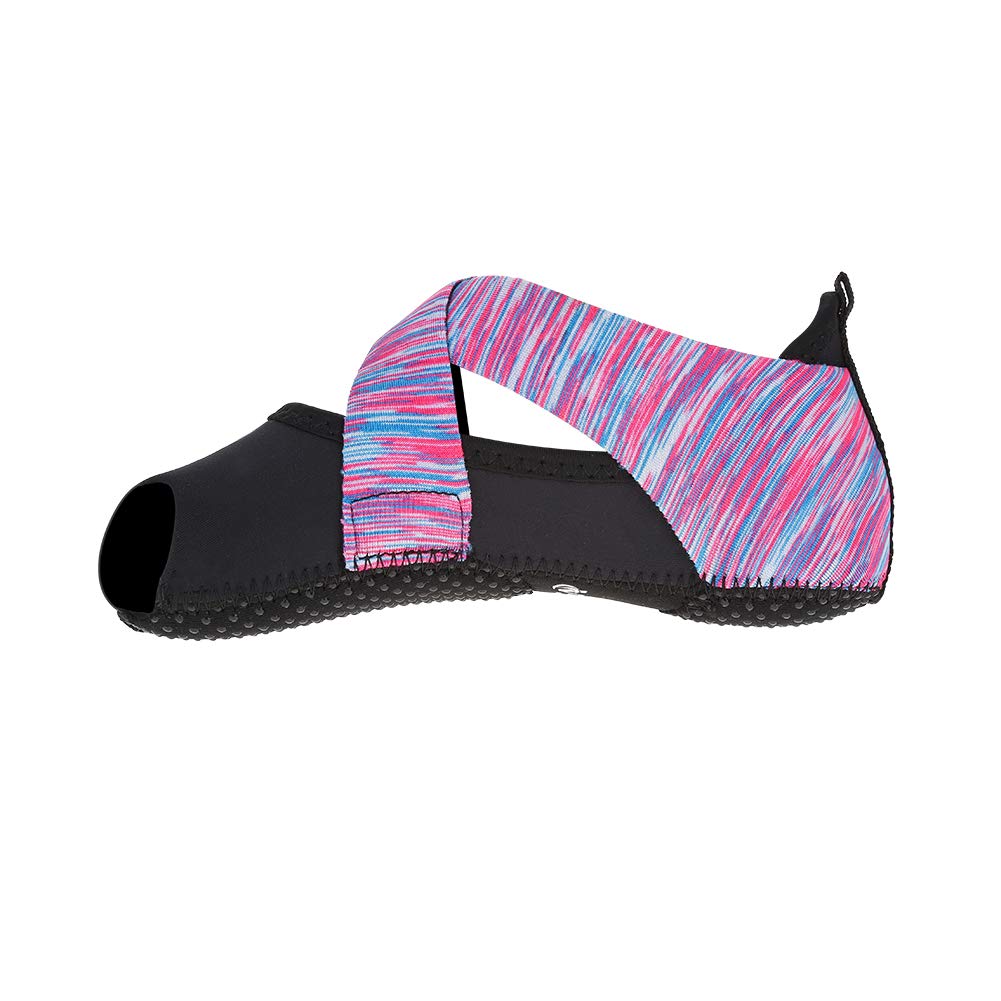 OUKENS Non Slip Yoga Socks with Grip, Toeless Anti-Skid Pilates, Barre, Ballet, Bikram Workout Socks Shoes with Grips(M(37-38))