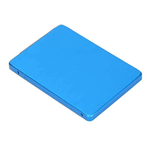 SSD Enclosure Sandblasting Oxidation Aluminum Alloy Dyeing Hard Disk Drive Adapter Enclosure SSD High Heat Dissipation for Computer to Hard Disk Blue
