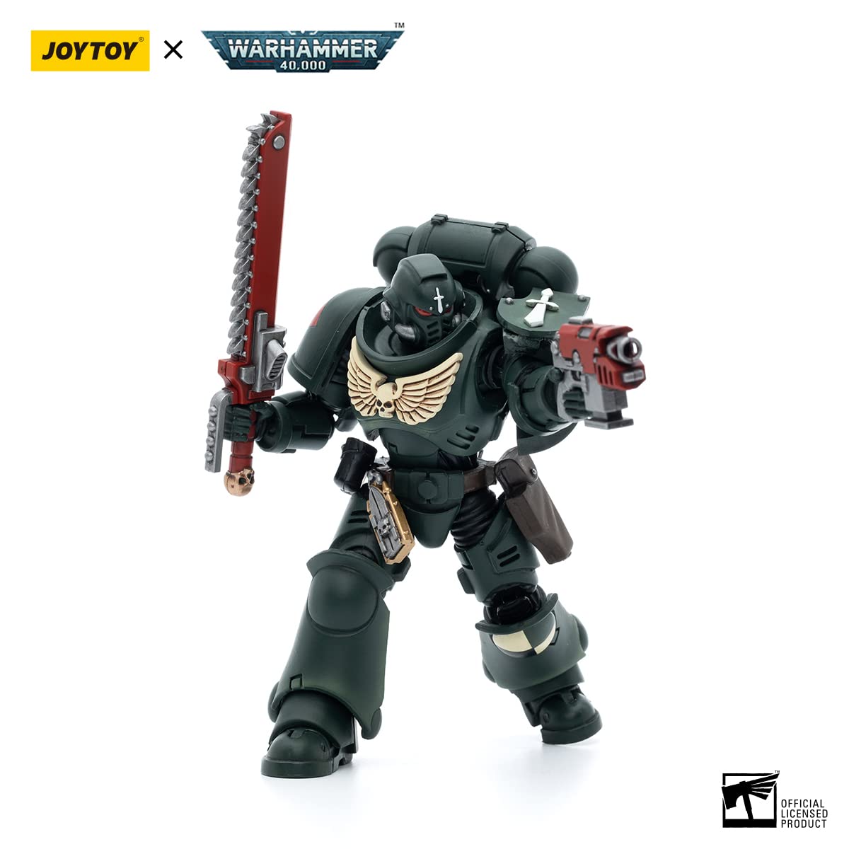 JOYTOY 1/18 Action Figures Warhammer 40K Mecha Joy Toy Figure Model Toys Dark Angels Intercessors Sergeant Rakiel