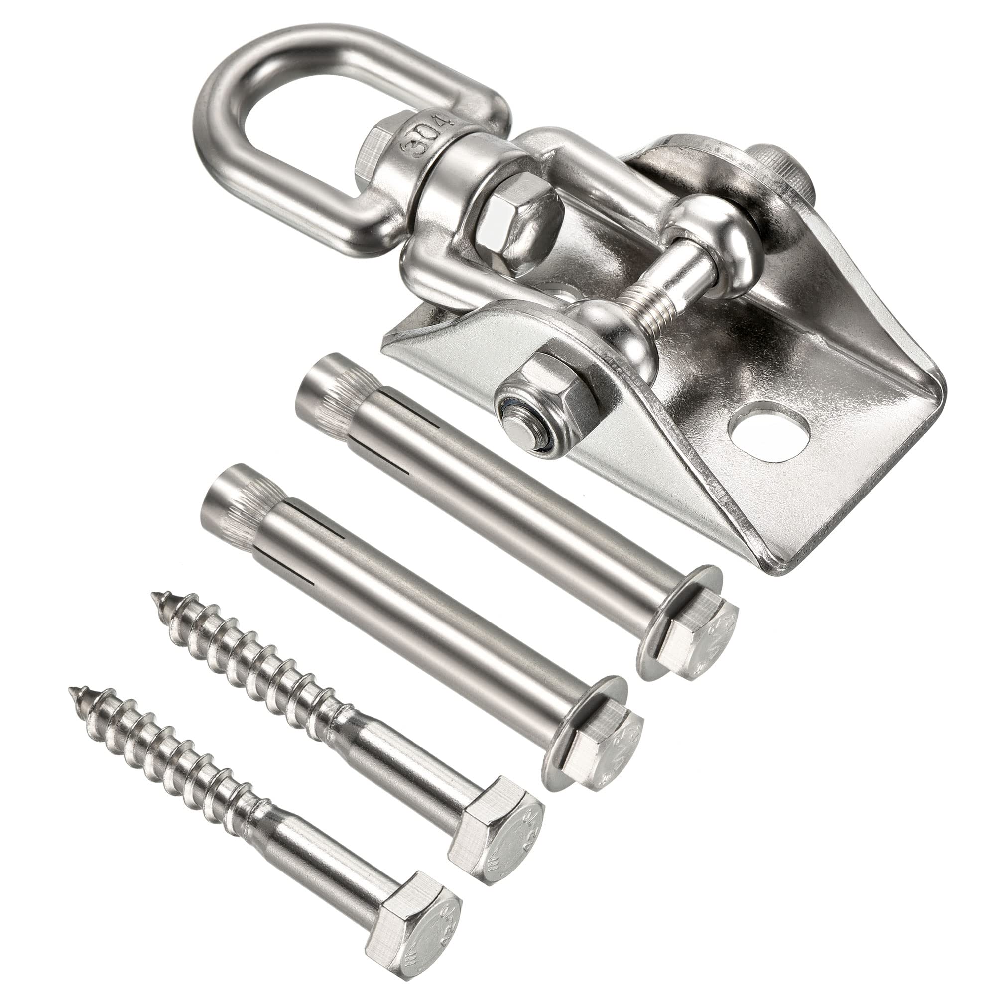 PATIKIL Heavy Bag Hangers, Wood Beam Ceiling Mount Hook Holder Punching Brackets for Boxing Bags with Bolts
