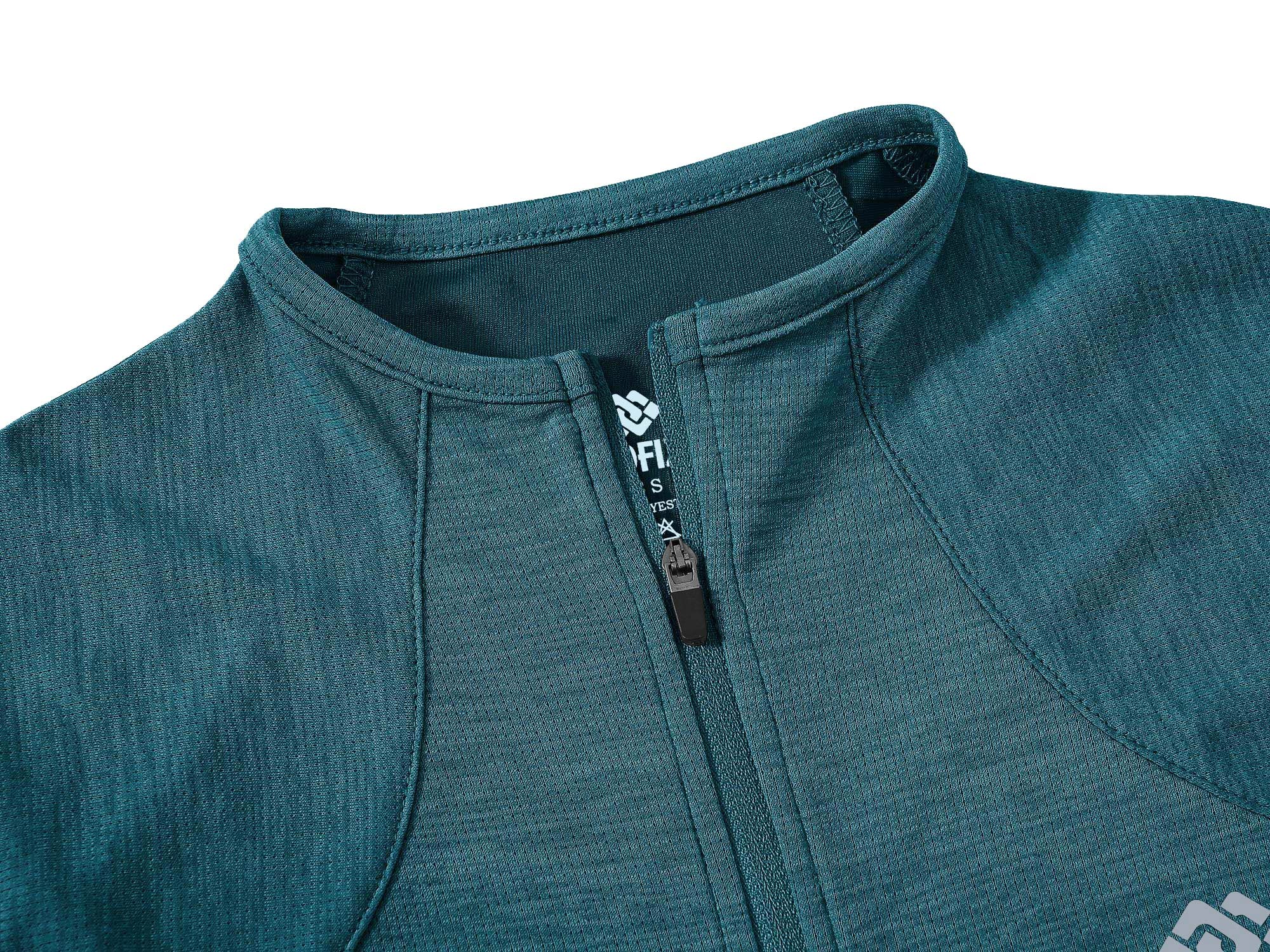 MoFiz Lightweight Workout Jacket with Long Sleeved UV Protection for Outdoor Ocean Blue 2XL
