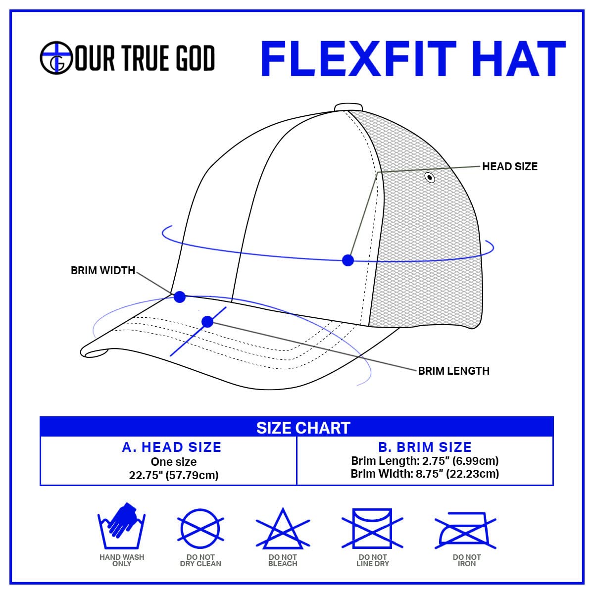 Nail Cross Christian Trucker Hat - Adjustable Cotton Flex Fit Hat - Breathable Mesh Side for Casual Wear (US, Alpha, Large, X-Large, Black)