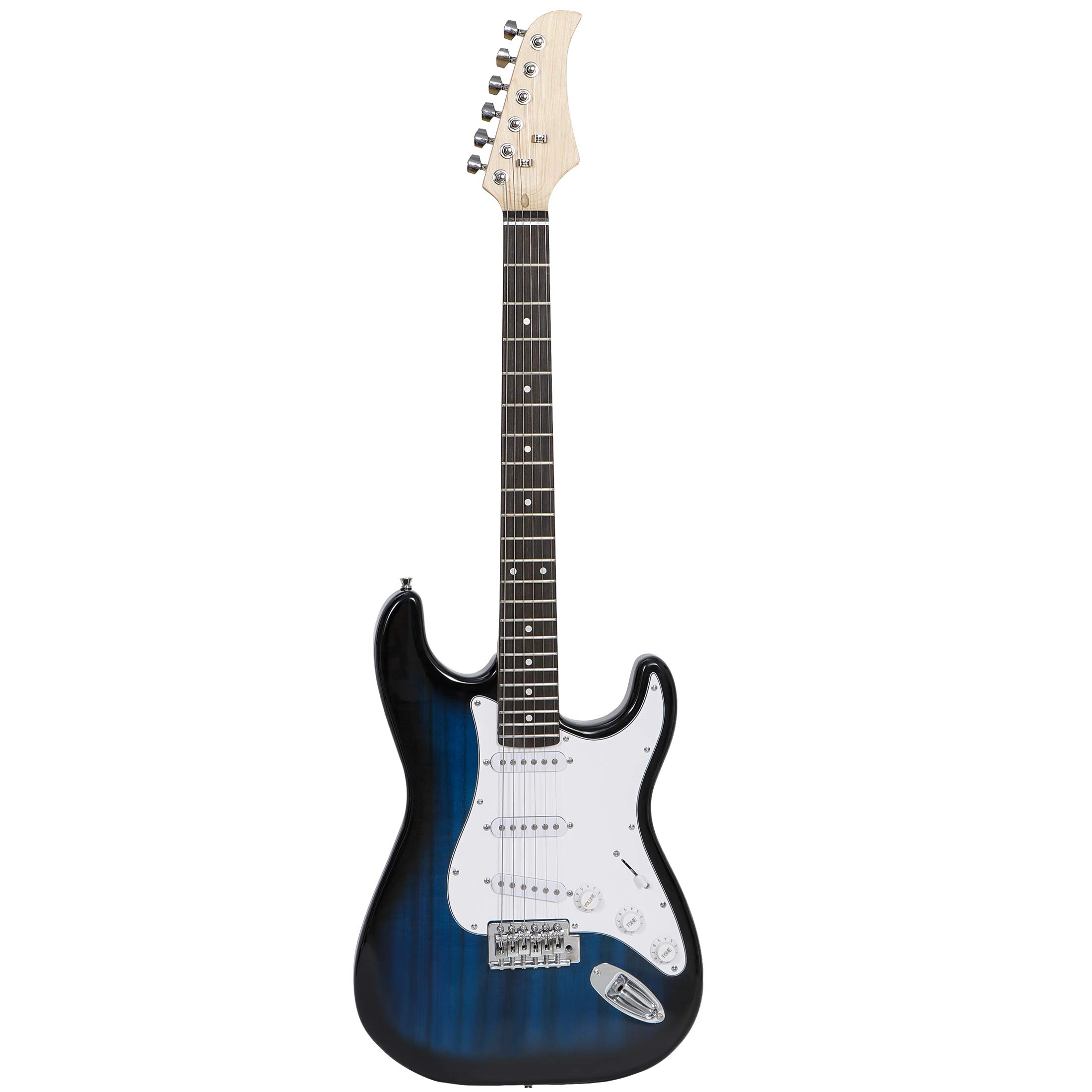 Saicool 39 Inch Full Size Electric Guitar Kit, Complete Starter Kit Bundle for Music Lover Beginner with 10w Amplifie, Carry Bag, Strap, Strings, Pick, Blue