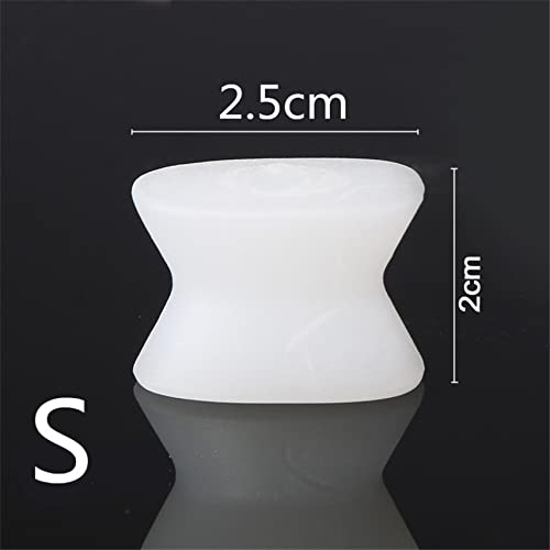 XUEQI 1 Pair Gel Toe Separators,Toe Spacers,Realign Crooked Toes, Hammer Toe, Calluses, Bunions, Hallux Valgus Relief, Corrector pad