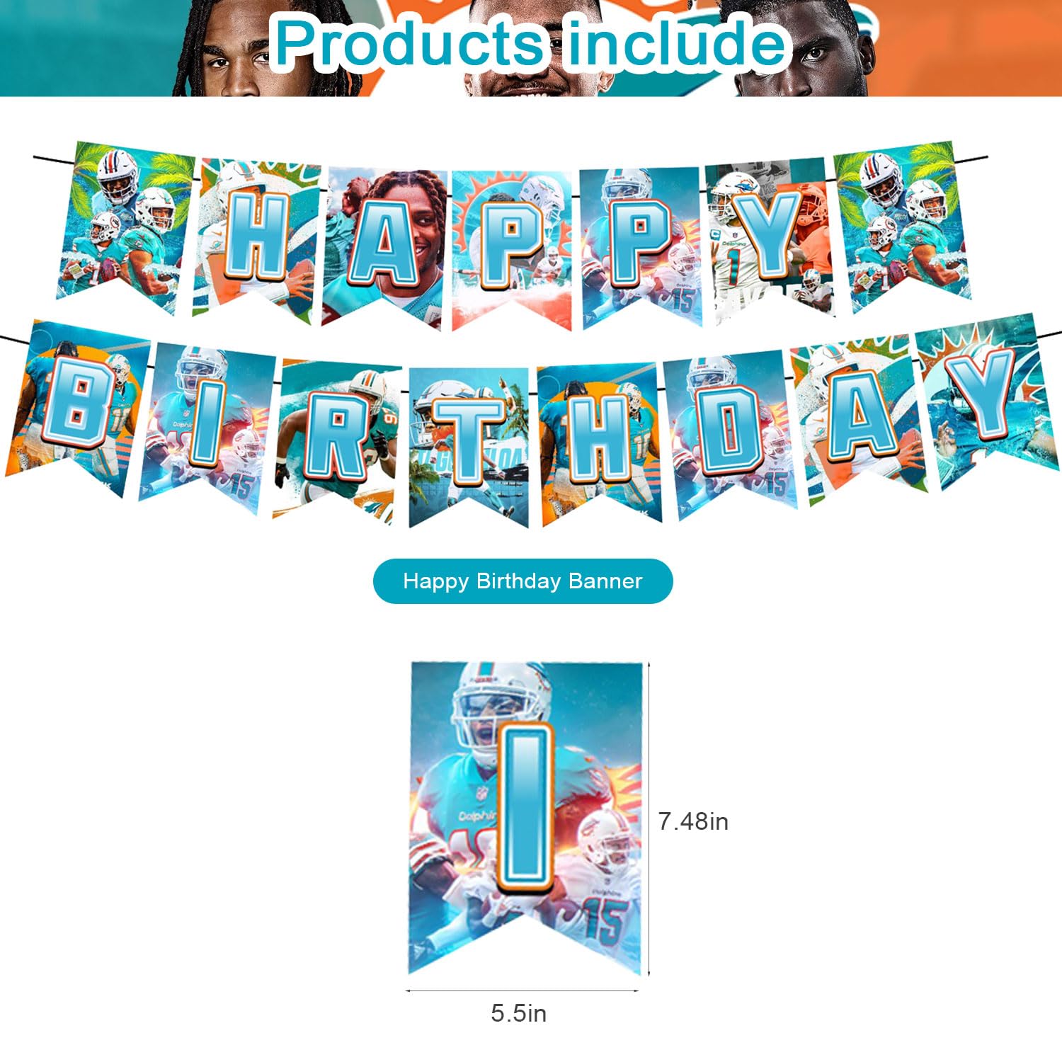 ๐๐ฒ๐ช๐ถ๐ฒ ๐๐ธ๐ต๐น๐ฑ๐ฒ๐ท๐ผ Party Decorations,Birthday Party Supplies For ๐๐ฒ๐ช๐ถ๐ฒ ๐๐ธ๐ต๐น๐ฑ๐ฒ๐ท๐ผ Soccer Party Supplies Includes Banner - Cake Topper - 12 Cupcake Toppers - 18 Balloons