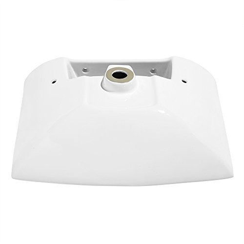 Swiss Madison Well Made Forever SM-PS306 Pedestal Bathroom Sink Single Faucet Hole, 24" W, White