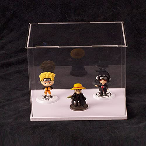 Openable Clear Acrylic Display Case Box ,Versatile Collectibles Display Dustproof Showcase with Thickening Base,for Display Action Figures Home Storage Organizing Toys (6x4x4 inch/15x10x10cm)