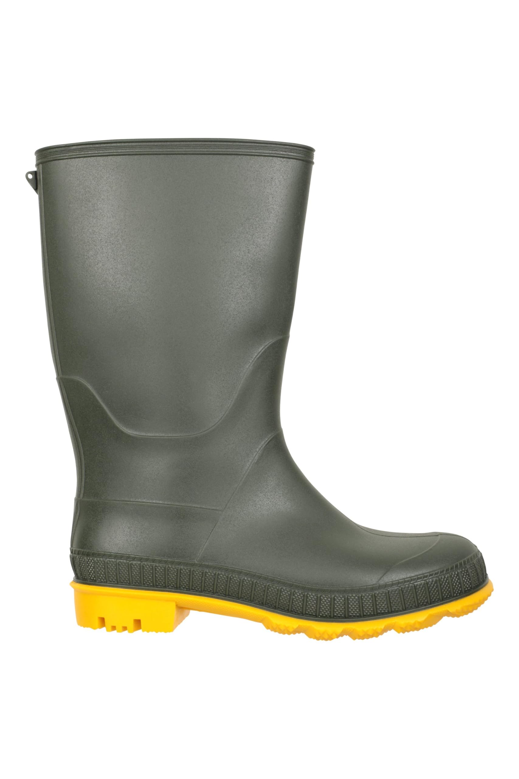 Mountain Warehouse Plain Kids Rain Boots - Easy Clean, Girls & Boys Berry Kids Shoe Size 12 US