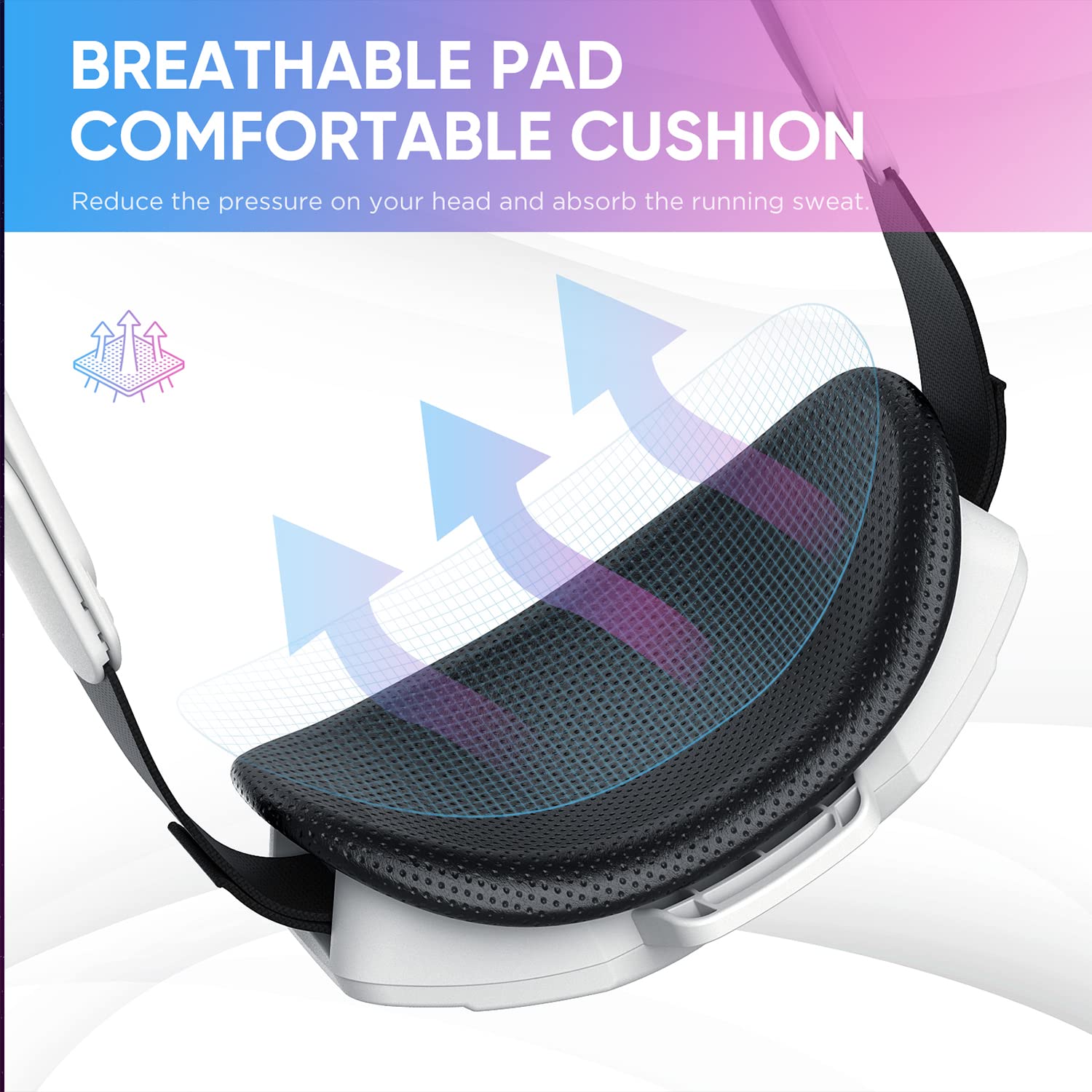 Oculus Quest 2 Head Strap, Elite Strap with Battery for Meta/Oculus Quest 2, Oculus Quest 2 Accessories with 5000mAh Battery for Extra 4-Hour Playtime, Enhanced Support and Comfort, Weight Balance