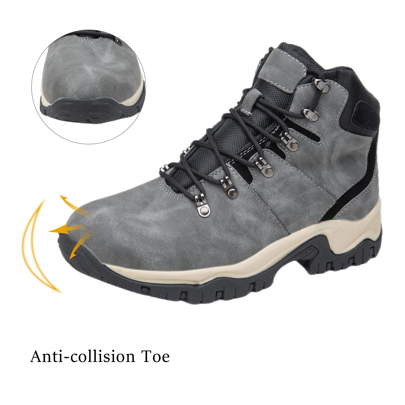 OTHUME Men's Hiking Boots Outdoor Lightweight Trekking Backpacking Boots