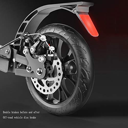 Kick Scooter, Scooter, Foldable Adult Youth Two-Wheeled Scooter, 2 20CM PU Wheels, Comfortable Double Shock-Absorbing Safety Double Brake (Non-Electric)