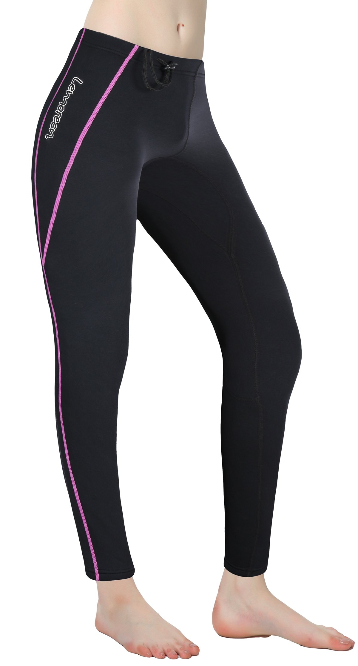 Lemorecn Women Wetsuits Pants 1.5mm Neoprene Winter Swimming Canoeing Pants(purple,8)