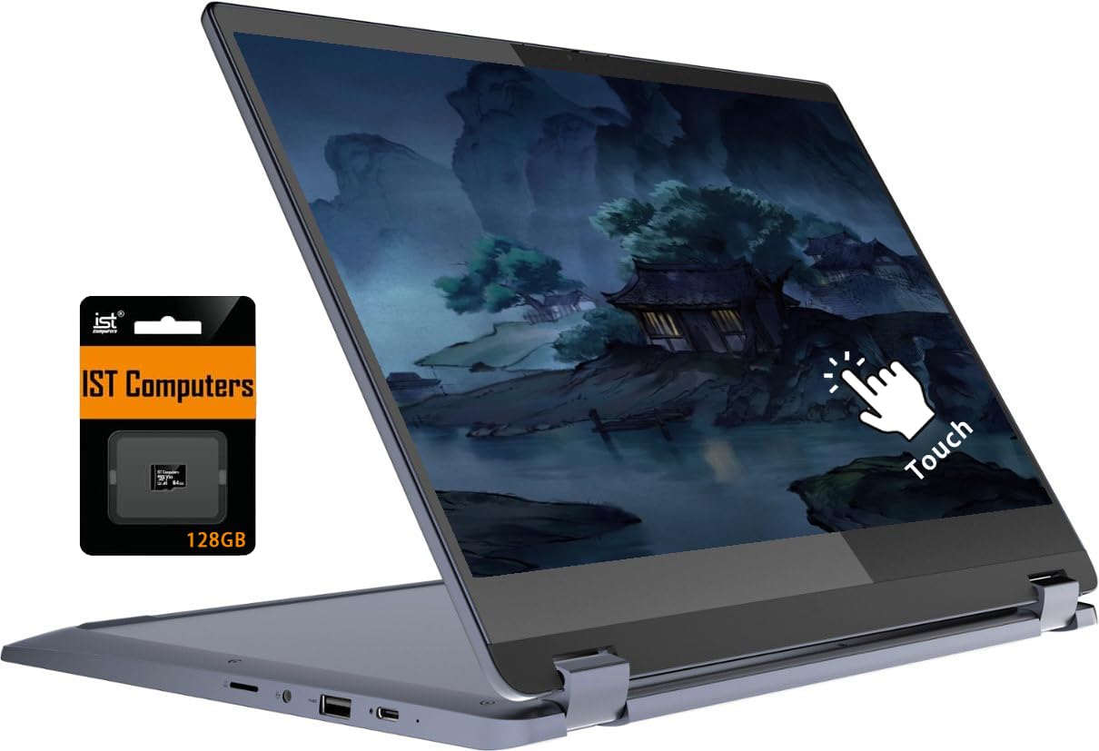 Lenovo 2023 Chromebook Flex 3 15.6" FHD Touch-Screen - Pentium Silver N6000 with 8GB Memory - 192GB eMMC - Abyss Blue - Chrome OS-with 128 SD Card/OLY