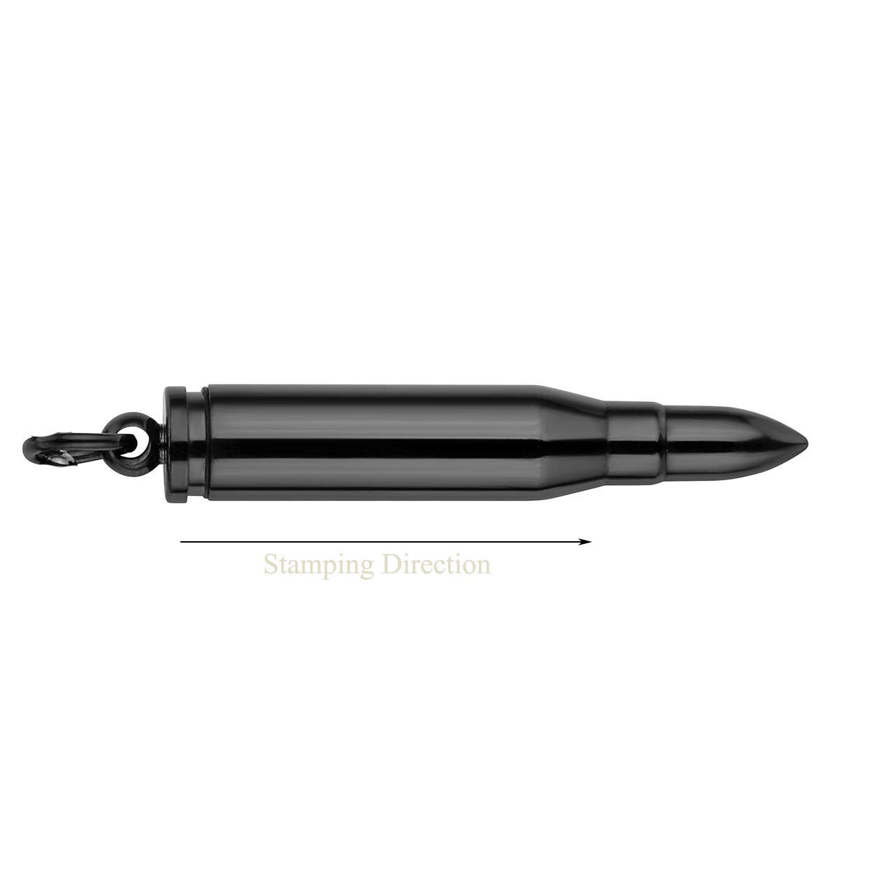 Jovivi Free Engraving - Personalized Custom Urn Necklaces for Ashes Bullet Container Stainless Steel Pendant Cremation Jewelry Memorial Keepsakes