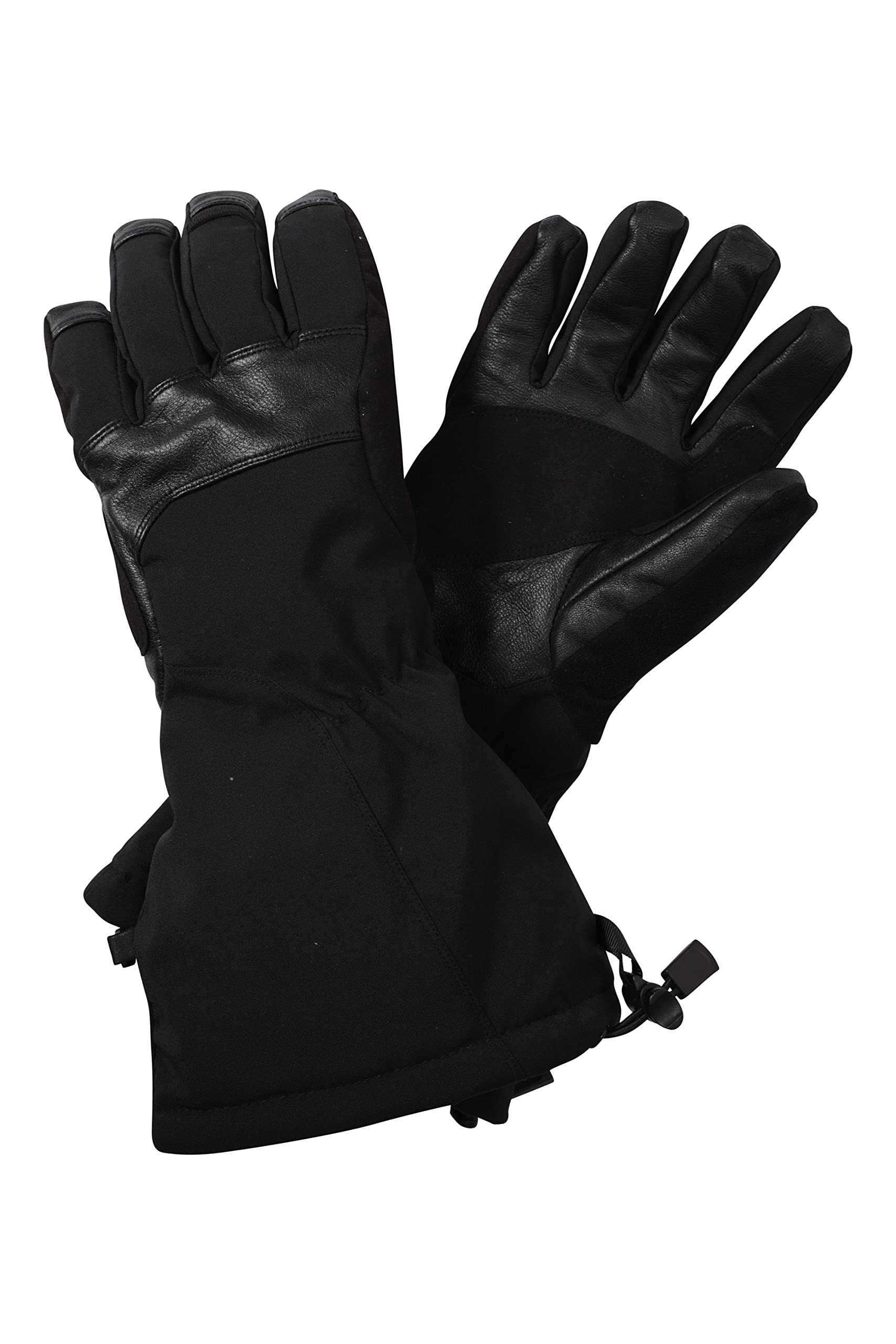 Mountain Warehouse Ultra Everest Unisex Ski Gloves - Waterproof, Breathable, Mens & Womens Black Medium