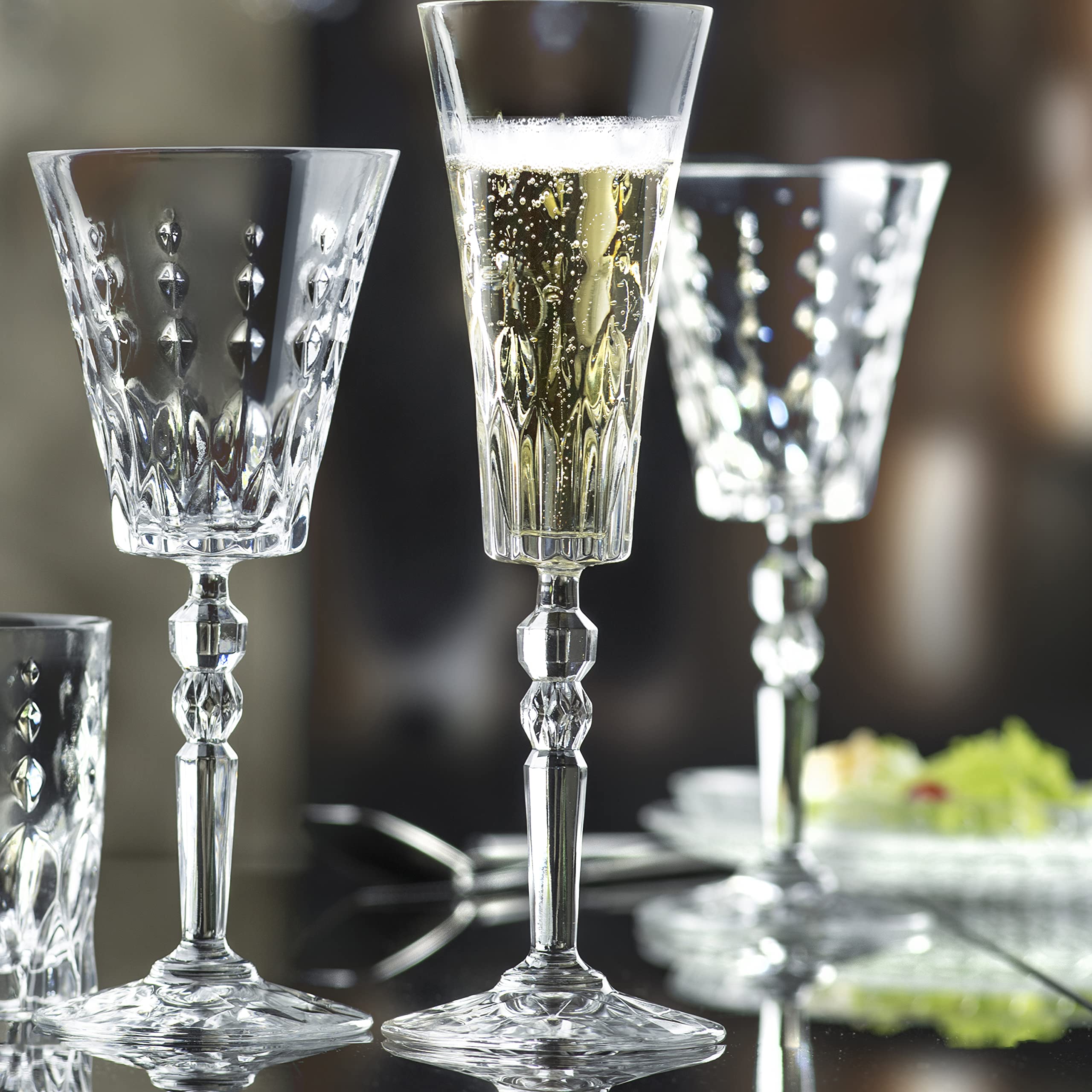 Lorren Home Trends Marilyn Set of 6 White Wine