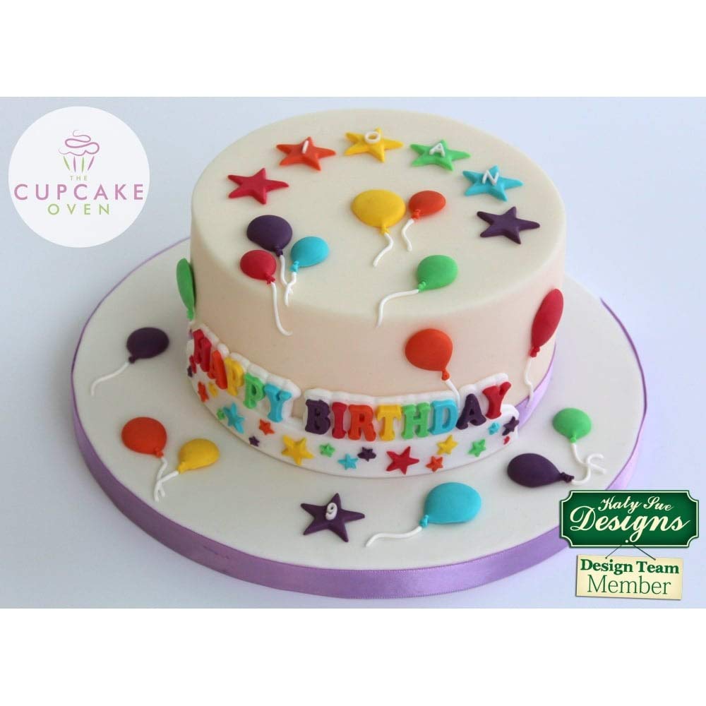 Katy Sue Designs Star Alphabet Letters Mould Silicone Cake Moulds DIY Craft Molds
