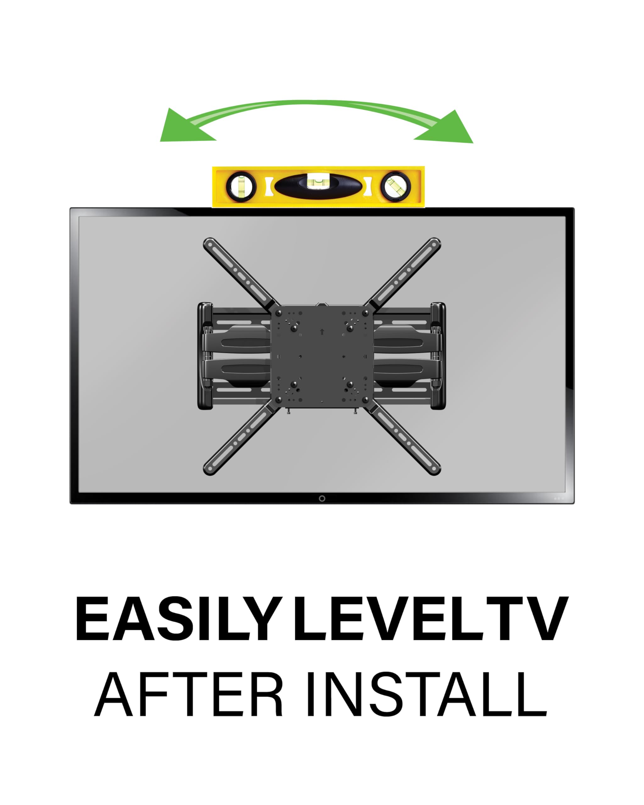 Made for Amazon Universal Full-Motion TV Wall Mount for 50-82" TVs and Compatible with Amazon Fire TVs