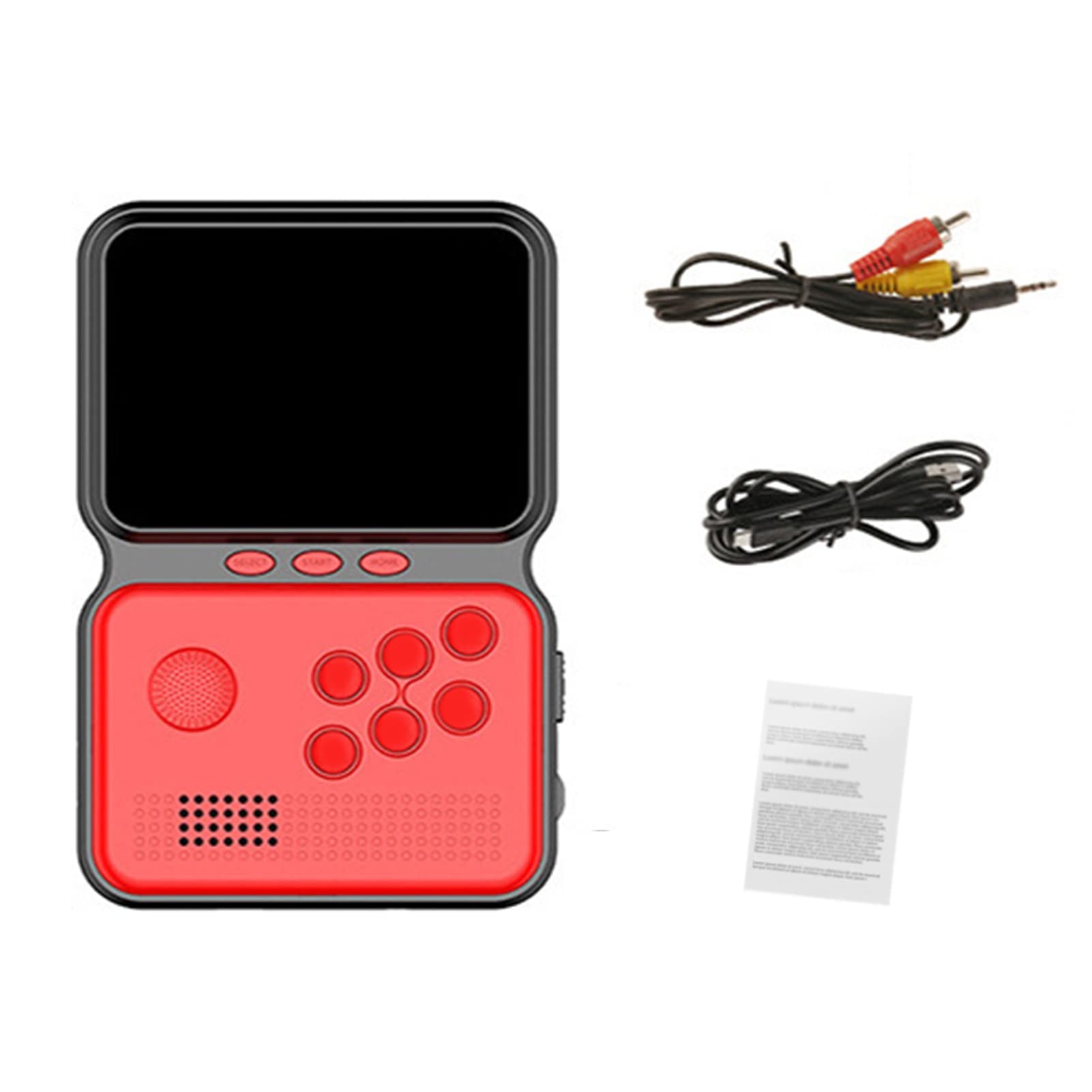 SamFansar Gameboy Retro Handheld Online Combat Gameboy Built-in 990+ Classic Games Recreational Accessories Red