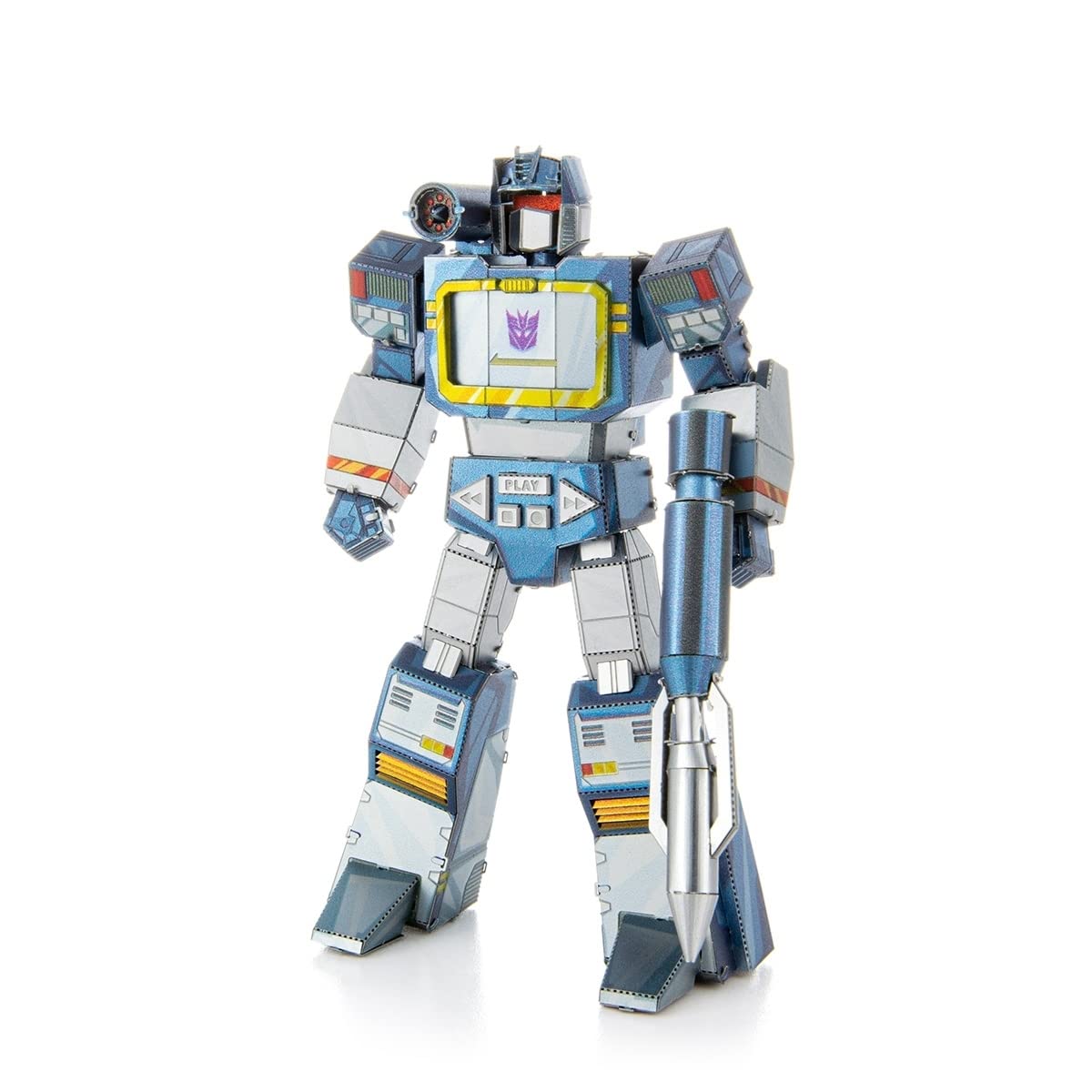 Metal Earth Fascinations 3D Metal Model Kits Transformers Color Set of 5 - Bumblebee - Megatron - Optimus Prime - Soundwave - Starscream