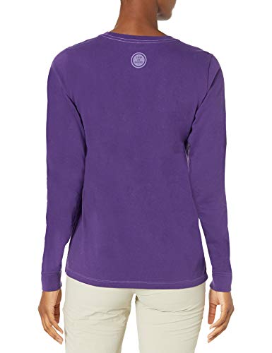 Life is good Womens Crusher, Deep Purple, Large