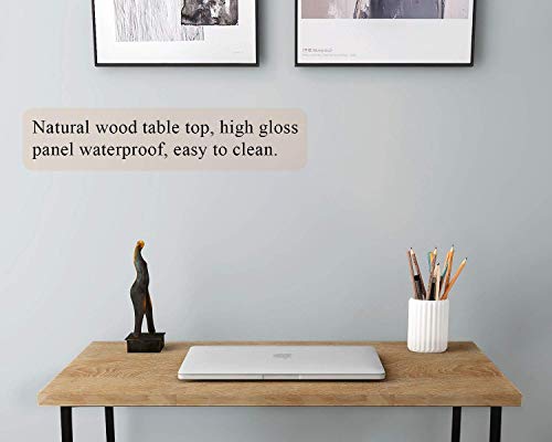 LOTCAIN 31.5" Laptop Table Office Desk Writing Study Desk, Modern Minimalist Style and Space-Saving Design for Home Office Workstations