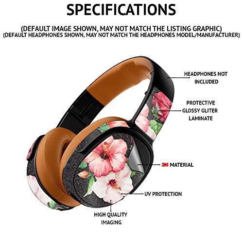 MightySkins Glossy Glitter Skin Compatible with Bose QuietComfort 35 II Headphones - Cyclone Wave | Protective, Durable High-Gloss Glitter Finish | Easy to Apply
