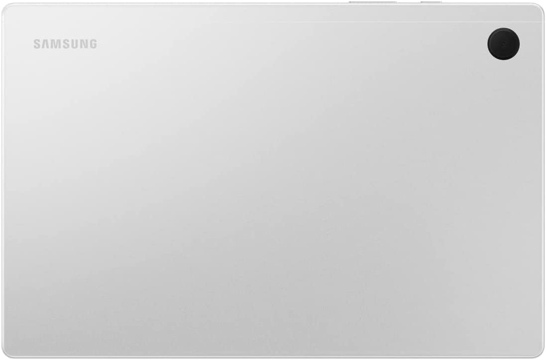 SAMSUNG Galaxy Tab A8 Android Tablet, 10.5” LCD Screen, 64GB Storage + 128GB microSD Memory Card and Wacky Jacky Cleaning Cloth (Silver)