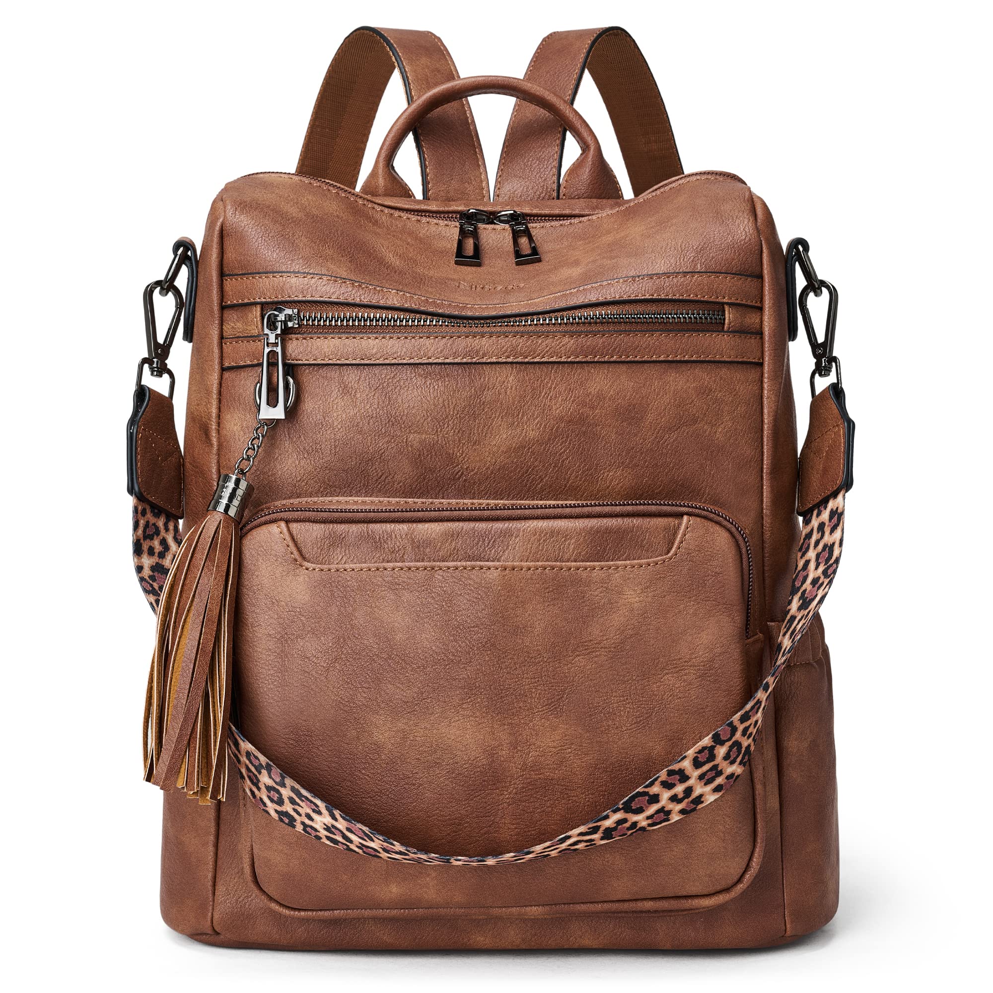 Mroede Leather Backpack Purse for Women Fashion Designer Ladies Shoulder Bags Travel Backpackā¦