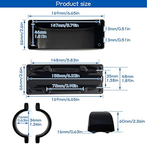 OneGas Controller Box for Electric Bike,ABS Lithium Battery Controller Box Case Kit,Black E Bike Conversion Part for EBike Moped Scooter Mountain Bike