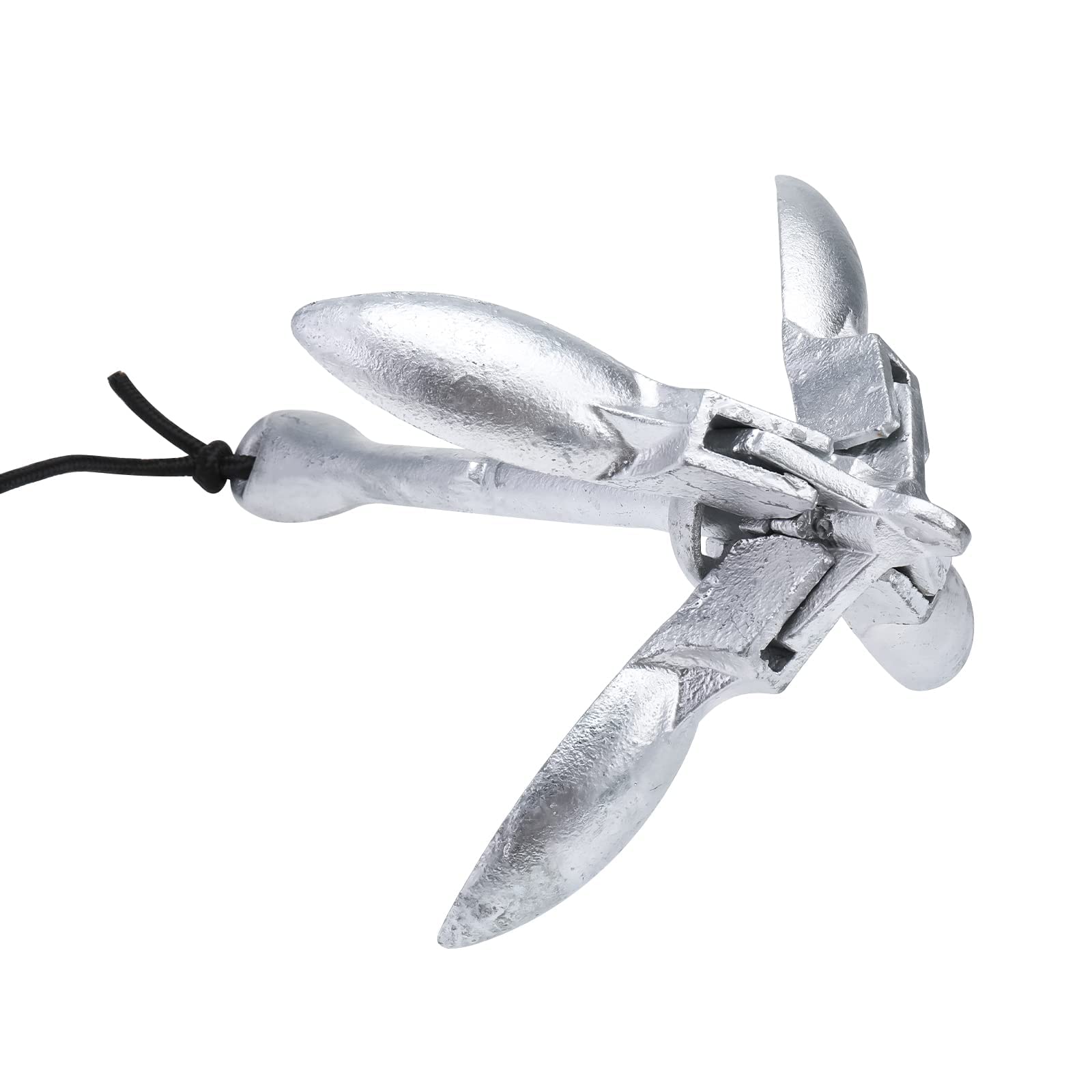 Potlimepan Folding Anchor Kit with 40ft Rope,Marine Anchor Accessories for Kayaks, Canoes, Paddle Boards