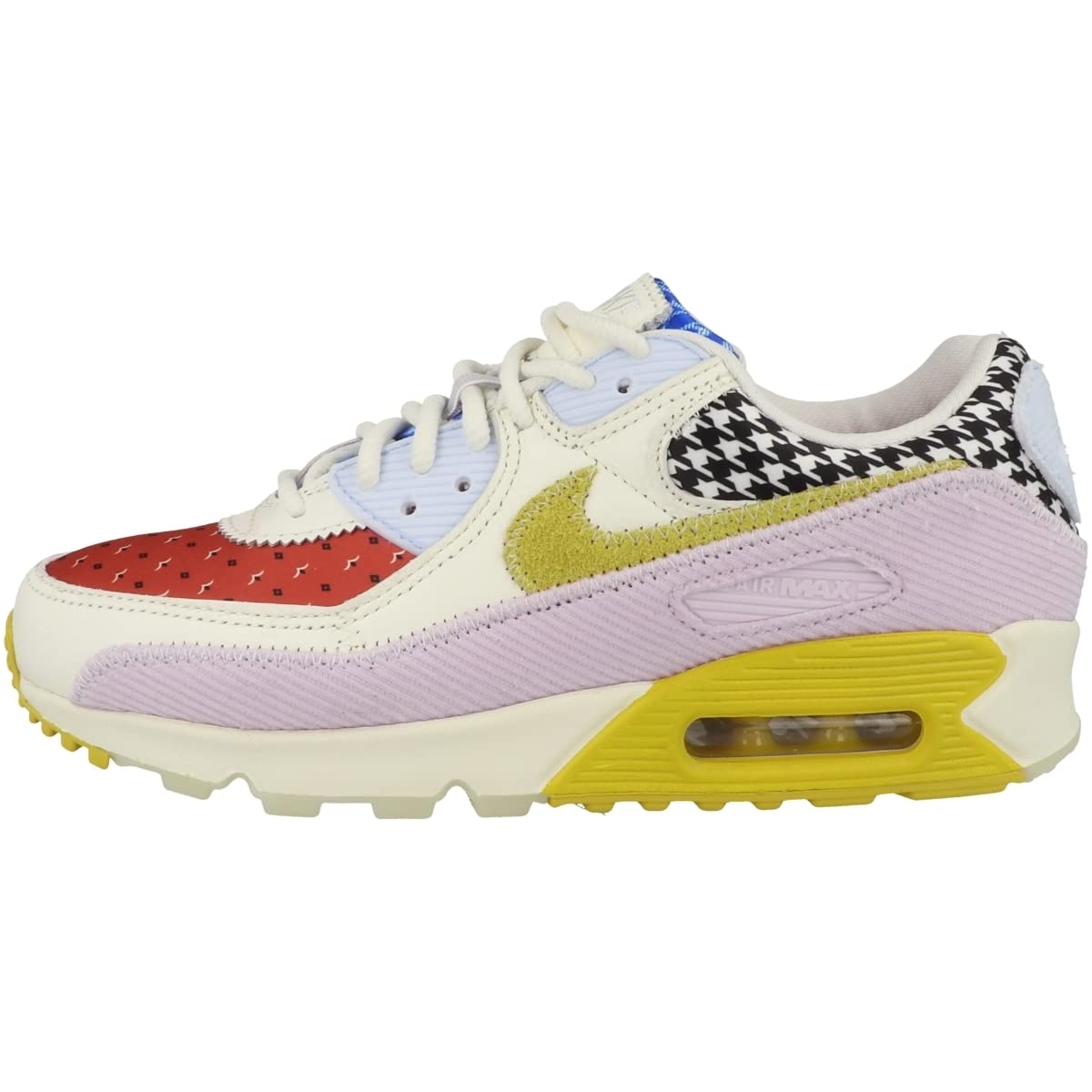 Nike Women's Air Max 90 Sail/Bright Citron-Doll Patch Sz7