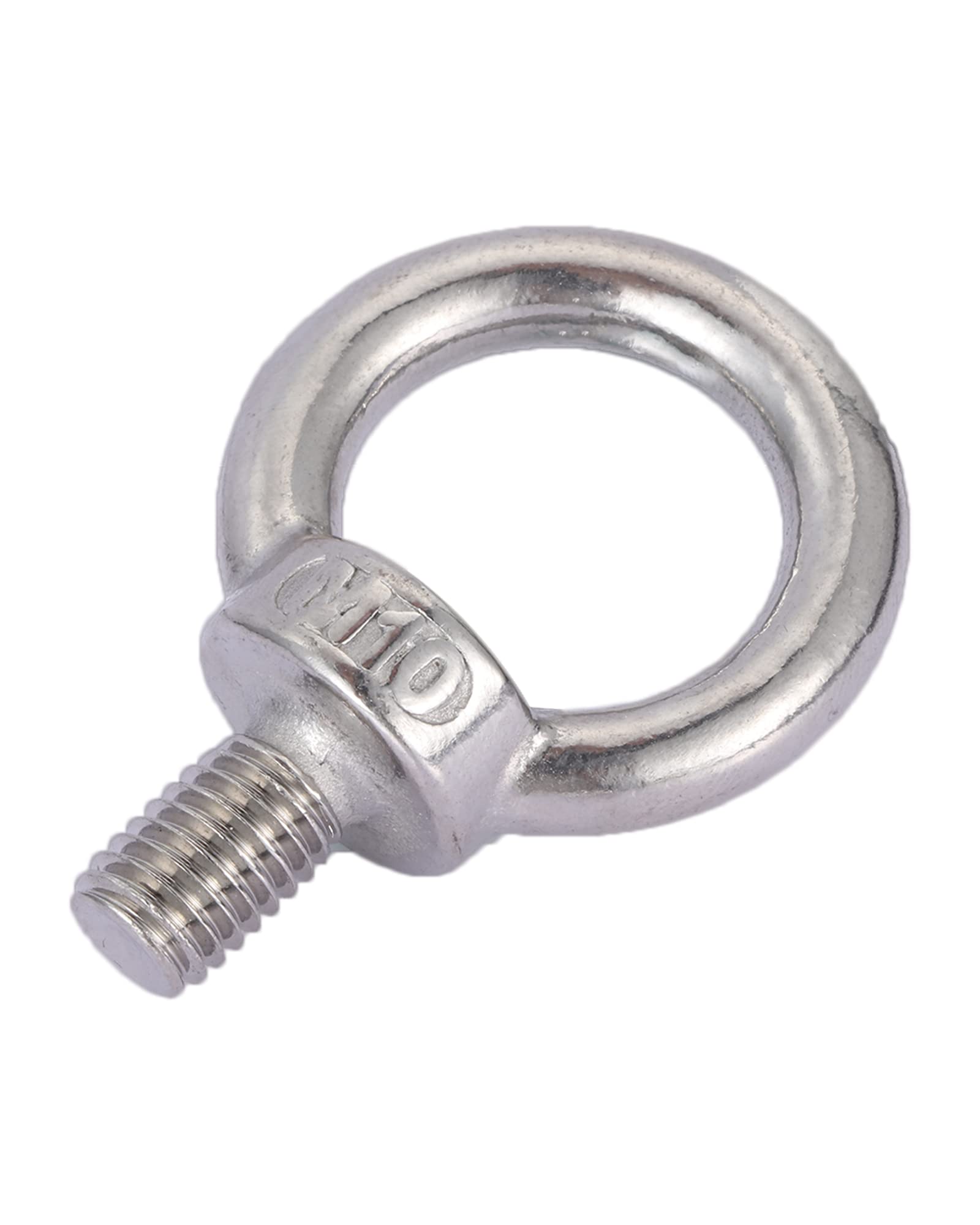 Strut Channel Nut and Eye Bolt Set - Heavy Duty Stainless Steel Eye Bolts M8, M10 | Zinc Plated Spring Nuts, Long Spring for Unistrut, M10, Pack of 4