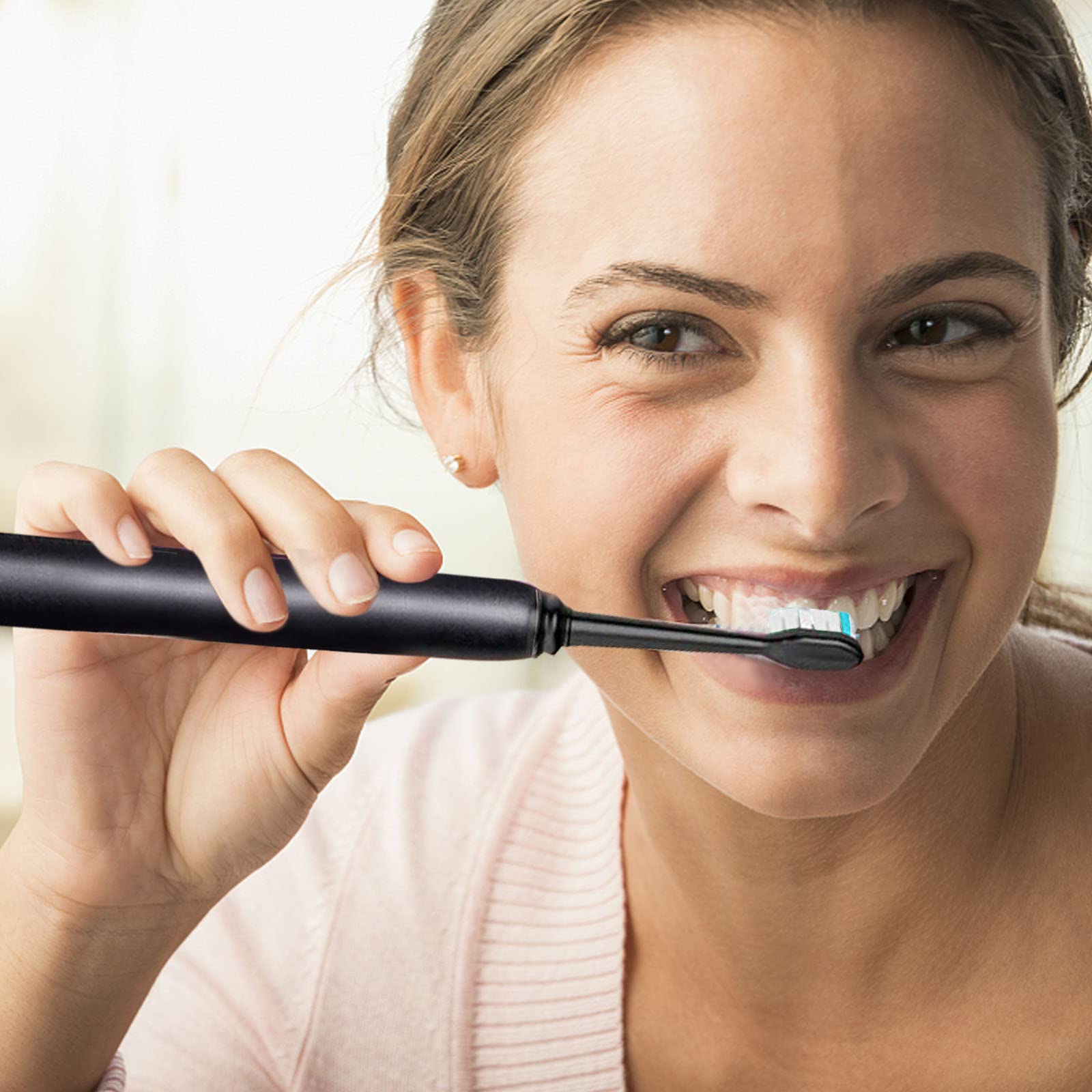 Replacement Toothbrush Heads Compatible with Philips Sonicare, 8 Brush Heads (3rd Gen, 2023 Release) (Black)